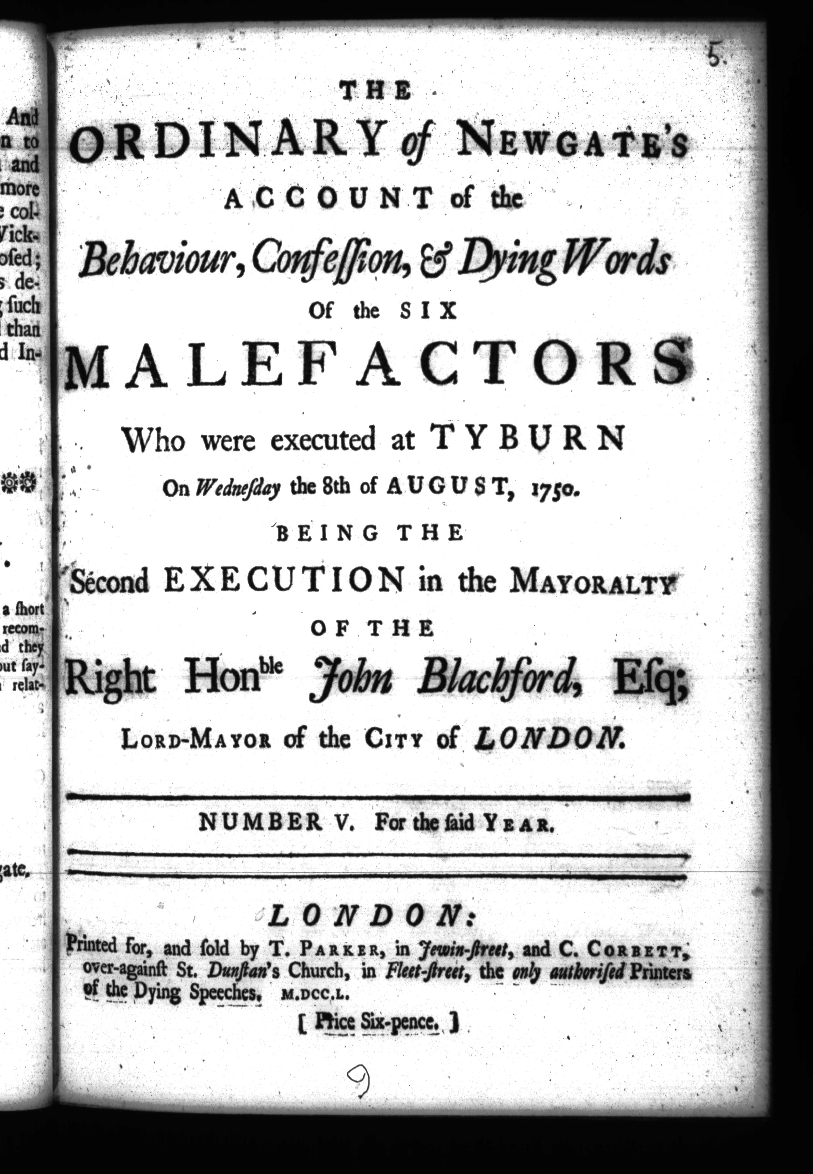 The Proceedings of the Old Bailey