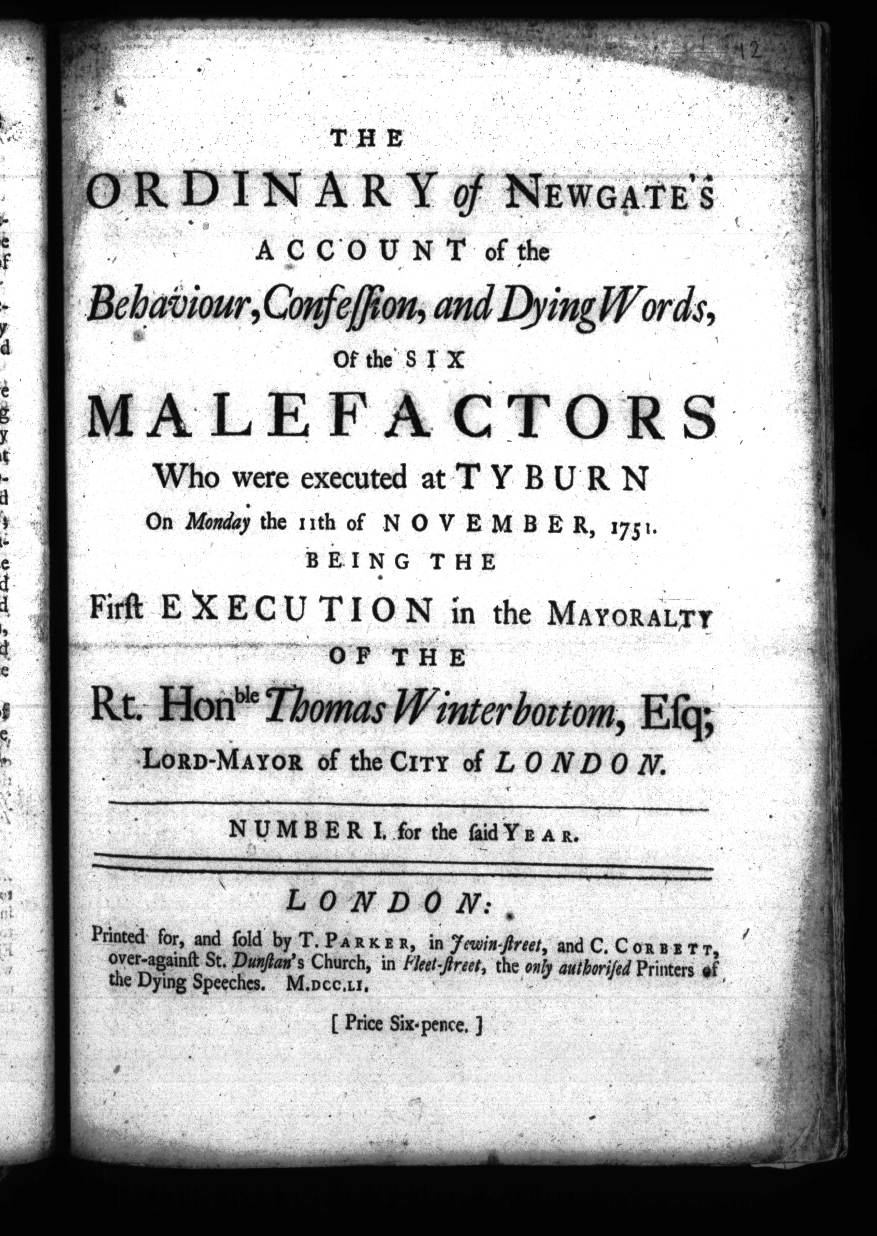 The Proceedings of the Old Bailey