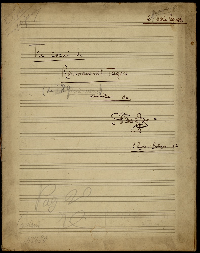 Rabindranath Tagore Manuscript